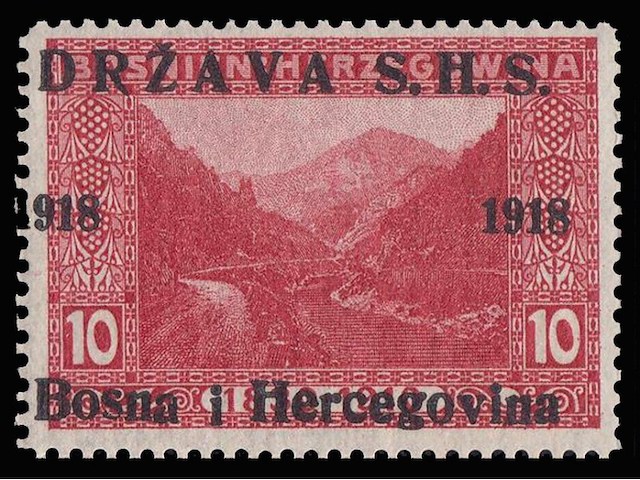 SHS BOSNA 1918 - POMERENI PRETISAK