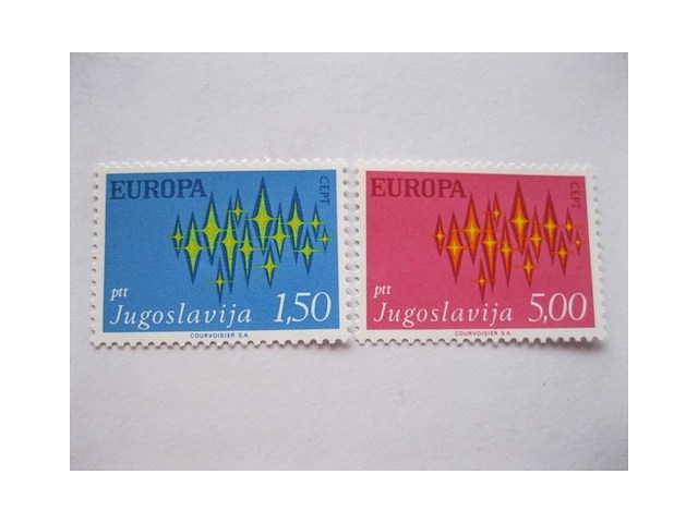 SFRJ 1972. Evropa CEPT, Š-1851-1852, Mi1457-1458