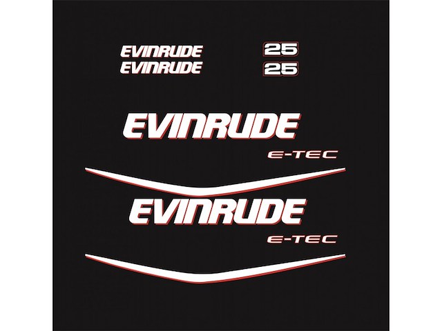 EVINRUDE 25 - Nalepnice za vanbrodski motor