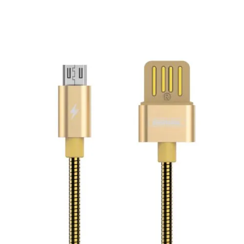 USB Data kabl Remax Silver serpent series RC-080m micro USB zlatni 1m