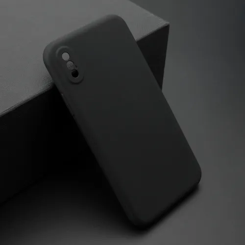 Futrola - maska ultra tanki KOLOR za iPhone X crna (MS)