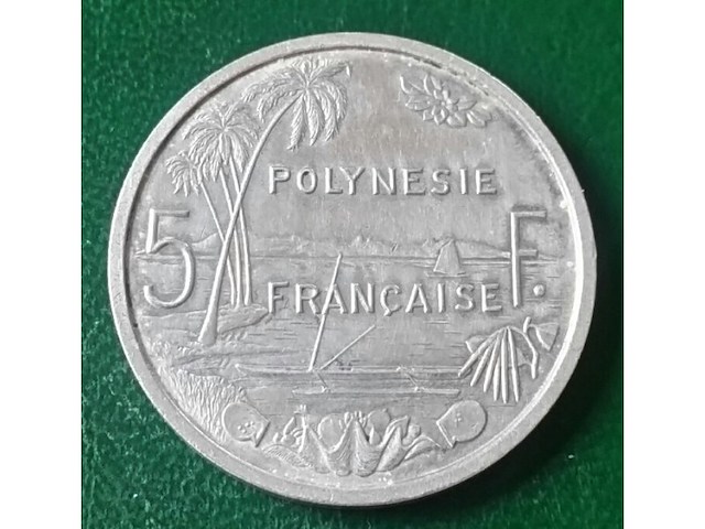 Francuska Polinezija 5 FRANCS 1965