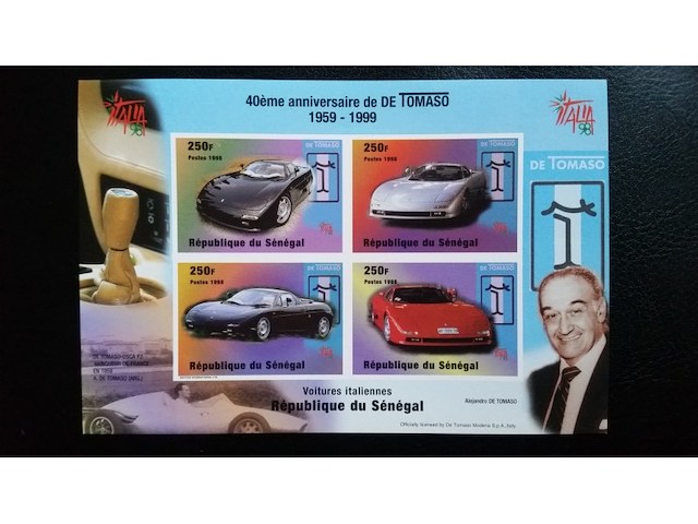 Automobili - Tomaso - Senegal 1998. ** Čisto