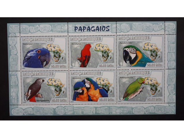 Fauna - Ptice (papagaji) - Mozambik 2007. ** Čisto