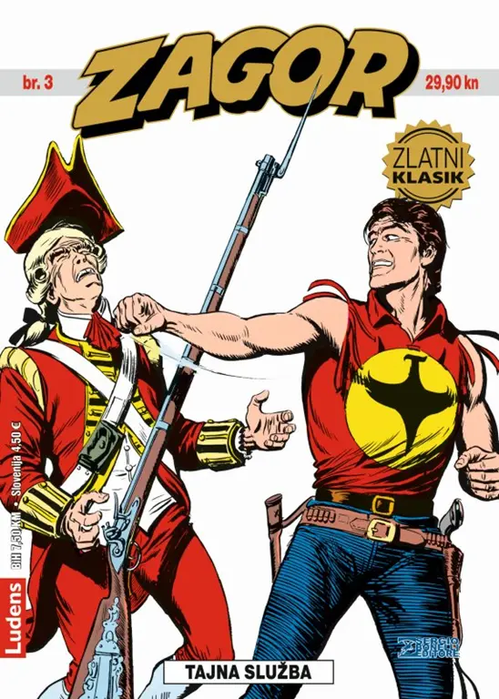 Ludens Zagor zlatni klasik 3: Tajna služba (korica A)