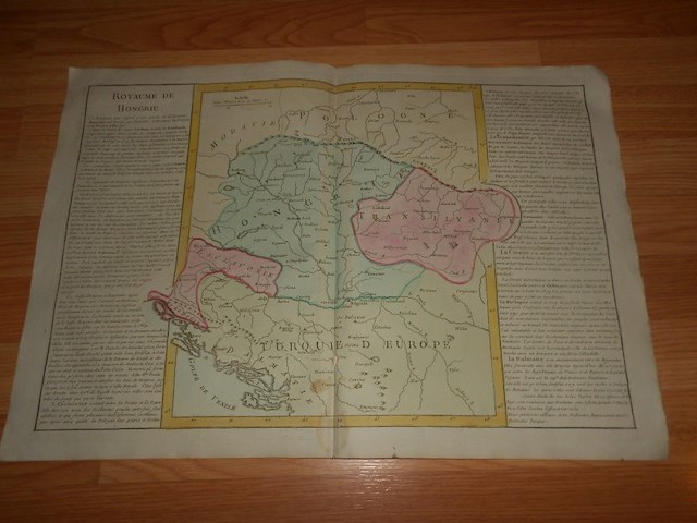 mapa XVIII vek royaume de hongrie