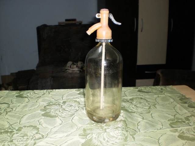 Stari stakleni sifon za soda vodu - zapremine litar