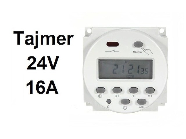 Digitalni tajmer 16A - 24V - WEEKLY TIMER