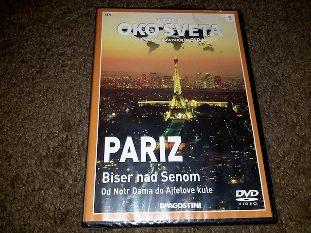 Oko sveta - Pariz,Biser nad Senom DVD , NOVO