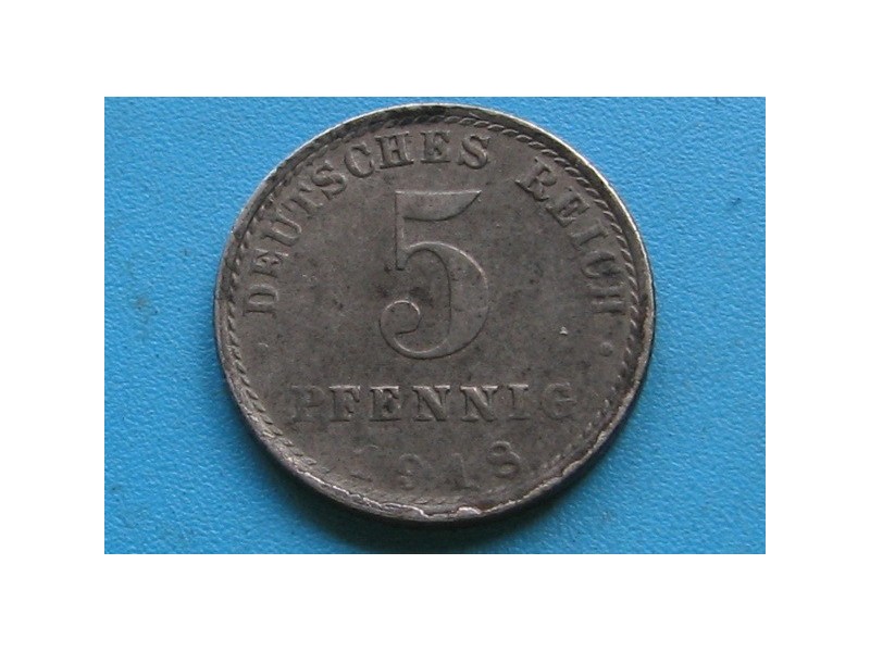 Nemačka - 5 Pfennig - Wilhelm II 1918 =A=