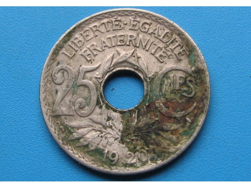 Francuska - 25 Centimes 1920