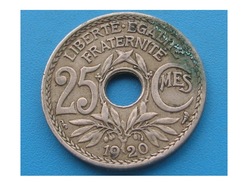 Francuska - 25 Centimes 1920