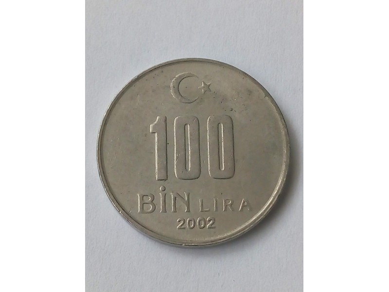 100 Bin Lira 2002.godine --- Turska ---