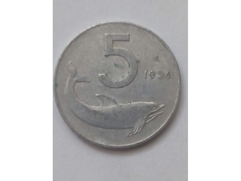 5 Lira 1954.godine --- Italija ---