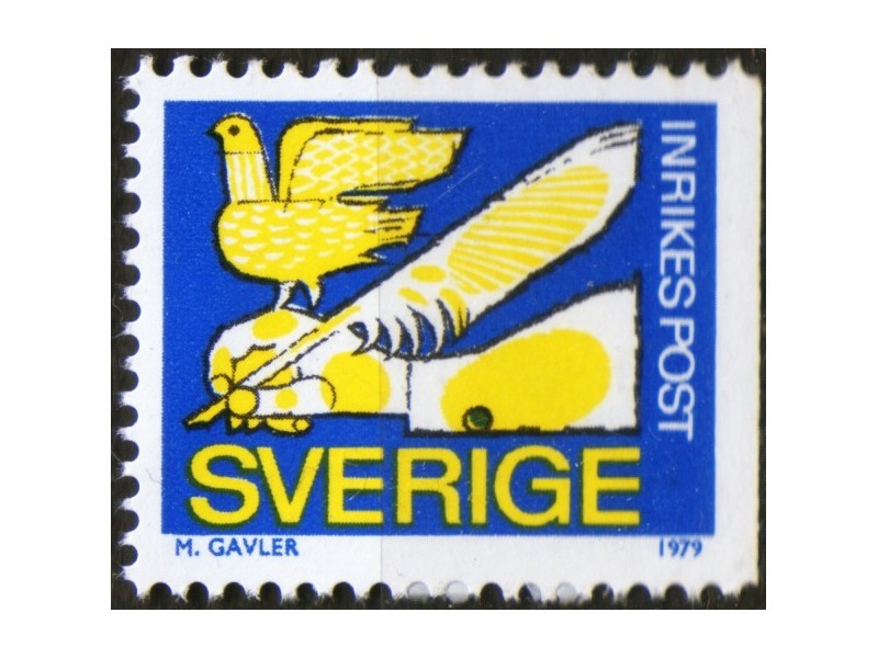 kt035g, 02. apr.1979. Sverige Mi1057Dr(**)1/1