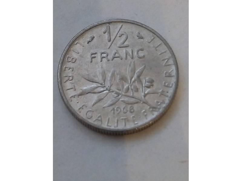 1/2 Franc 1968.godine --- Francuska ---