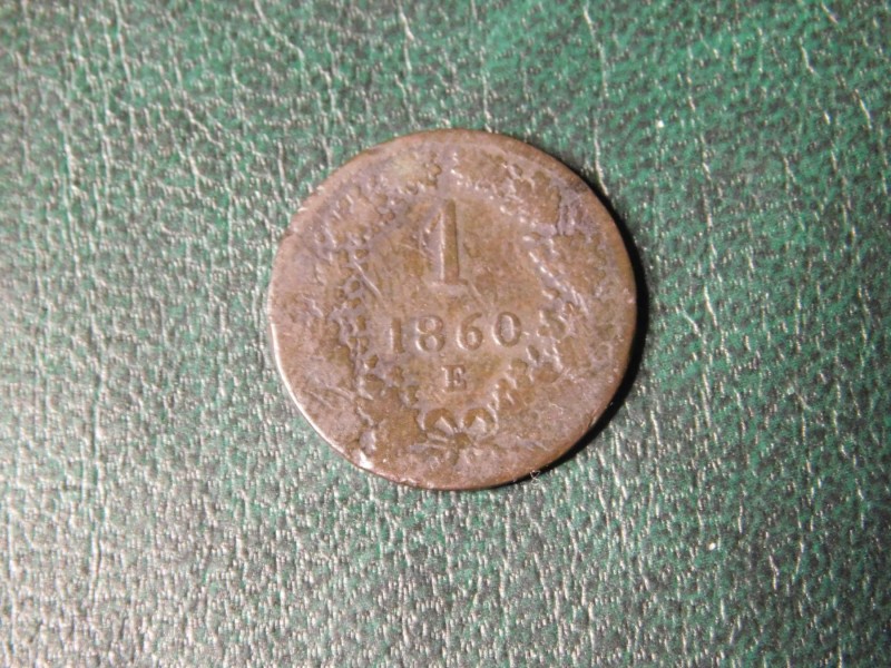 1 kreuzer 1860 E redje (F=5e)