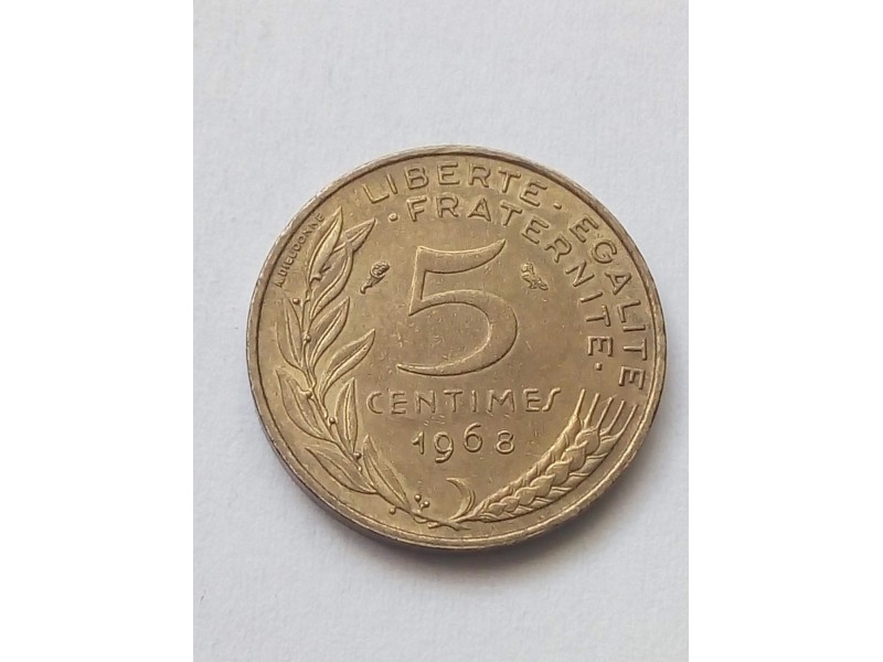 5 Centimes 1968.godine --- Francuska ---