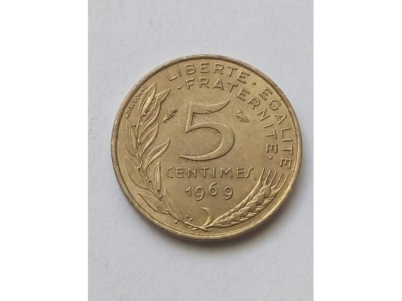 5 Centimes 1969.godine --- Francuska ---