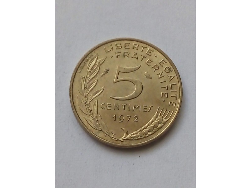 5 Centimes 1972.godine --- Francuska ---