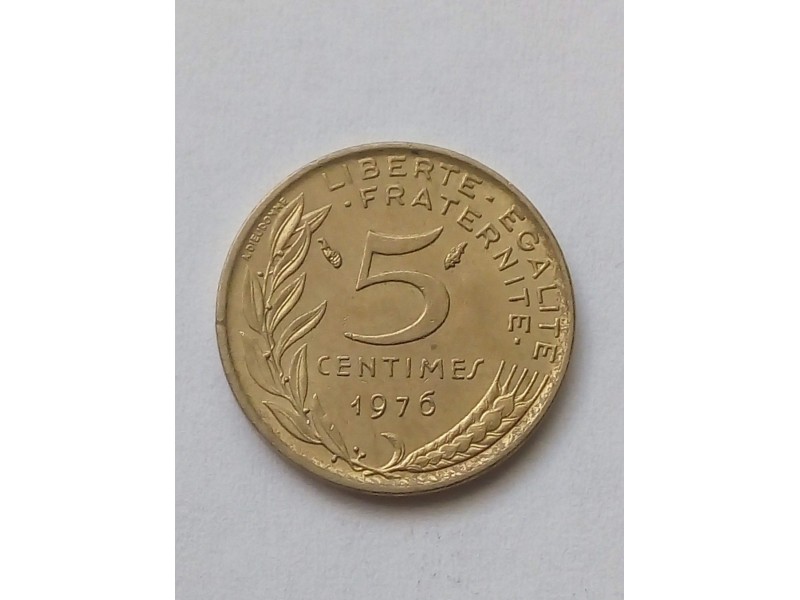 5 Centimes 1976.godine --- Francuska ---