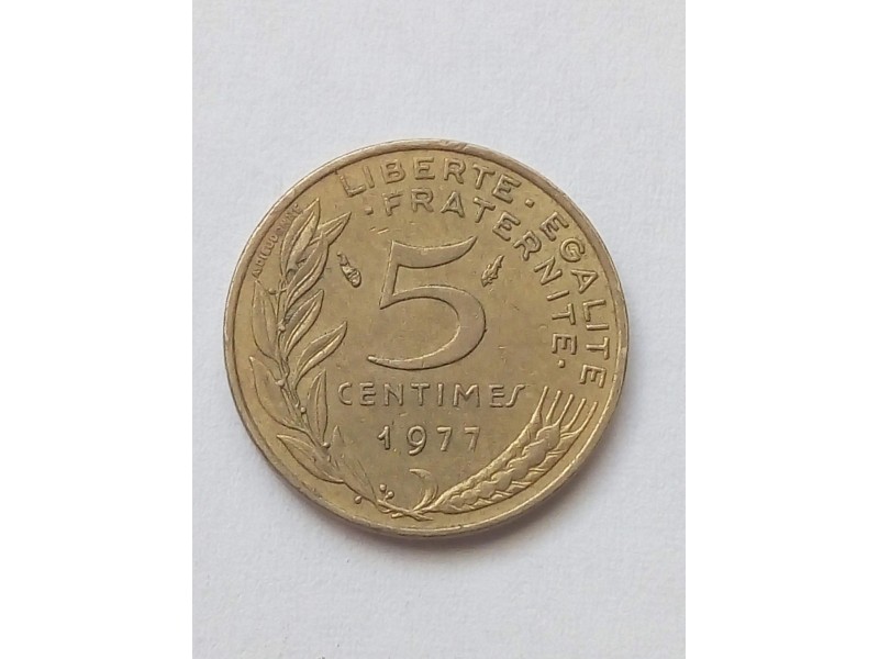 5 Centimes 1977.godine --- Francuska ---