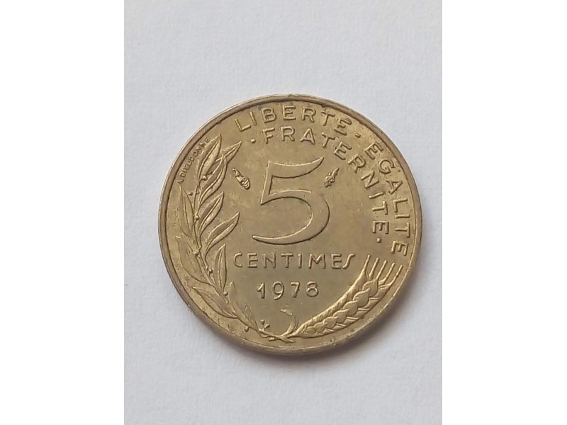 5 Centimes 1978.godine --- Francuska ---