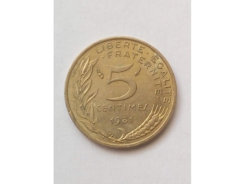 5 Centimes 1981.godine --- Francuska ---