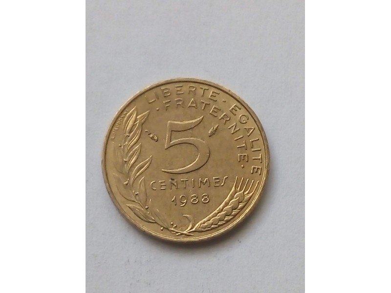 5 Centimes 1988.godine --- Francuska ---