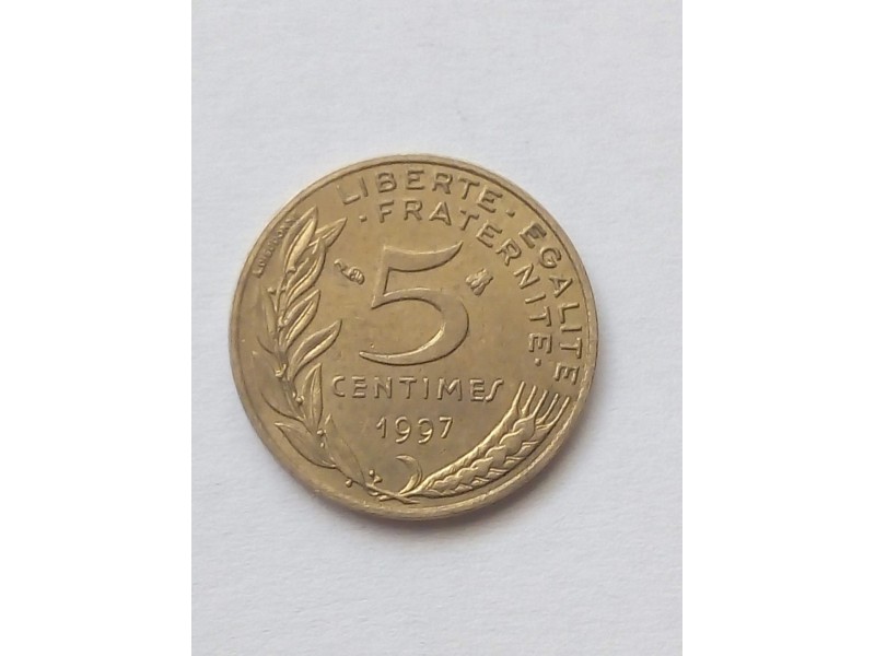 5 Centimes 1997.godine --- Francuska ---