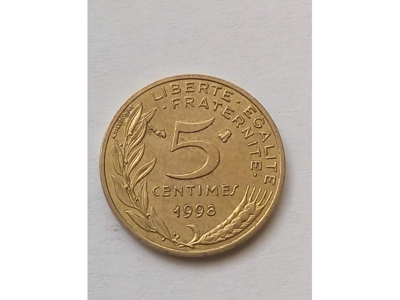 5 Centimes 1998.godine --- Francuska ---