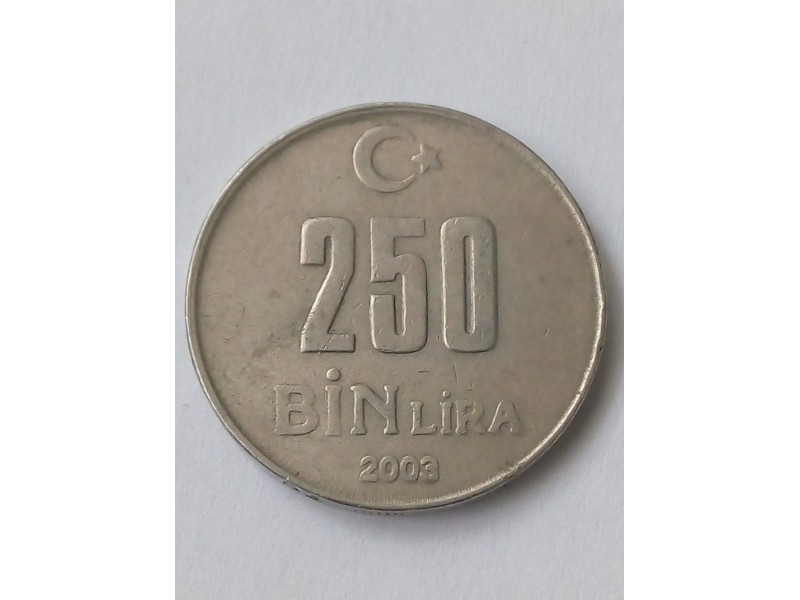 250 Bin Lira 2003.godine --- Turska ---