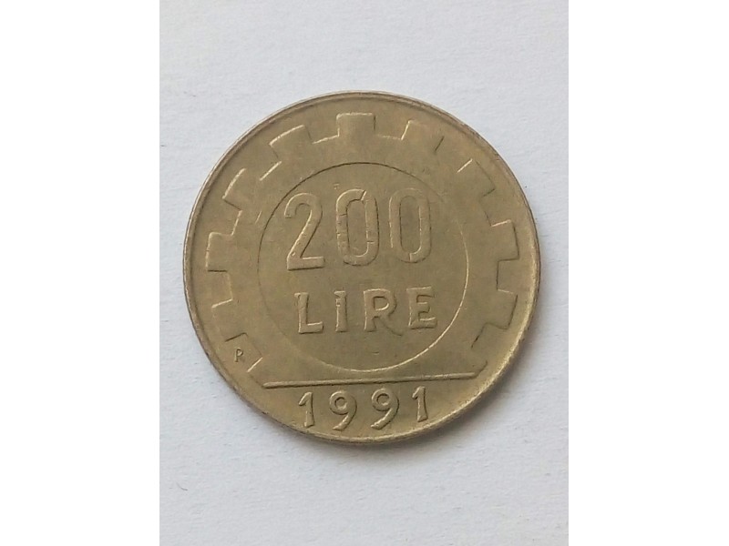 200 Lira 1991.godine --- Italija ---