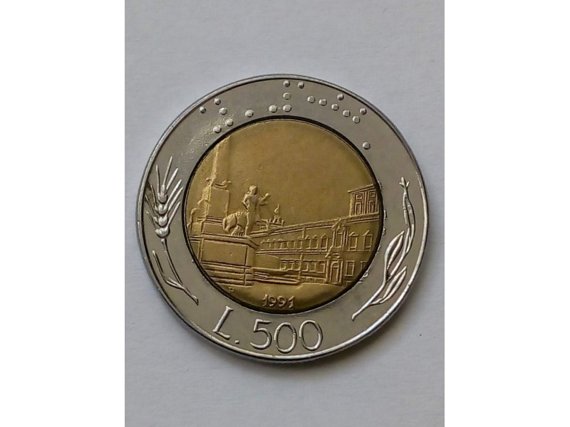 500 Lira 1991.godine --- Italija ---