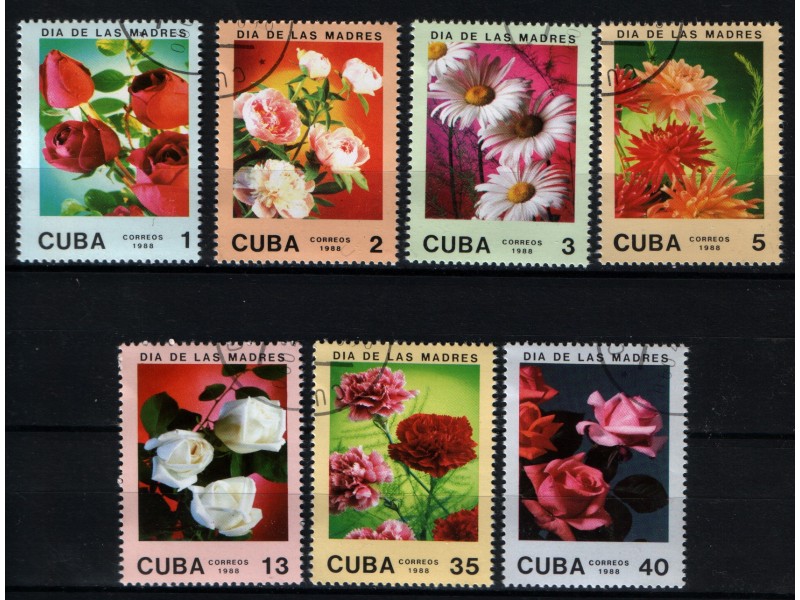 kt265cs, 30.mar1988 CubaC Mi3165-72 (-o-)