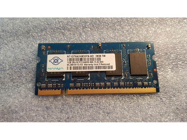 NAnya Memorija za laptopove 1gb ddr2 800Mhz