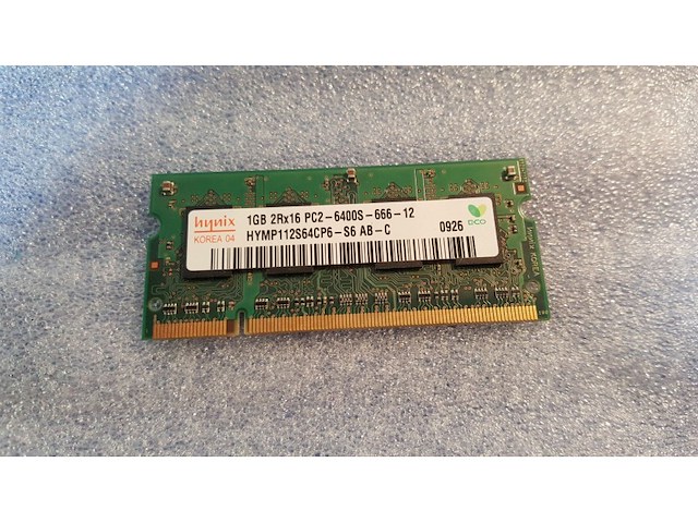 Hynix Memorija za laptopove 1gb ddr2 800Mhz