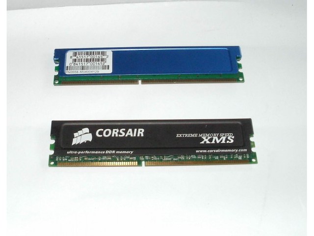 Memorija DDR 1 (01)  Geil + Corsair PC 3200 2X256 Mb