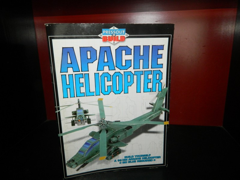 Apache Helicopter (knjiga + maketa za pravljenje) NOVO