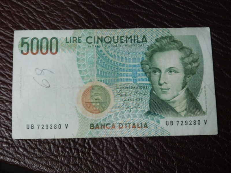 5000 lira 1985