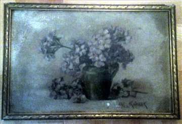 Cveće u vazi iz 1911 god,.