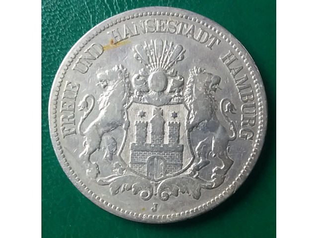 5 MARK 1876 J srebro