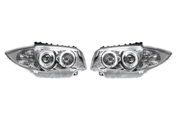 Far BMW Serije 1 (E87) 04-13, prozirno-sivi , set