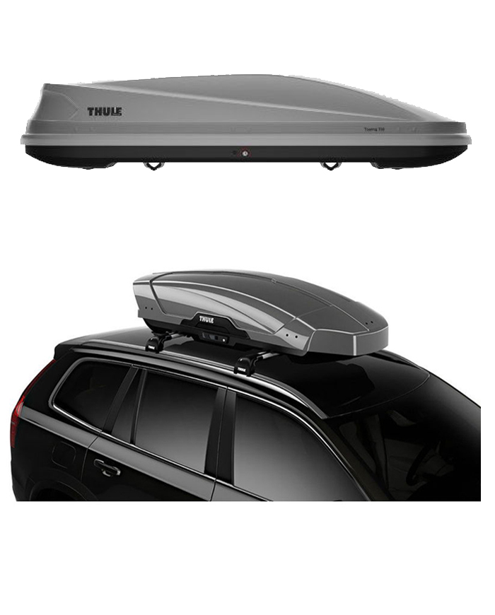 KROVNI KOFER ZA PUTNIČKA VOZILA TOURING L 420L TITAN AEROSKIN GLOSSY BLACK Thule