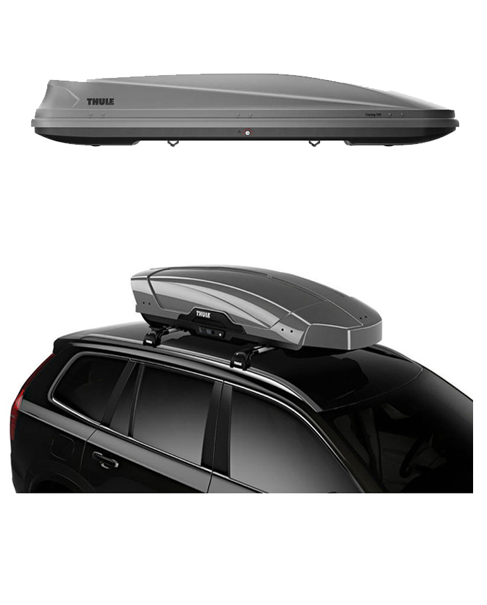 KROVNI KOFER ZA PUTNIČKA VOZILA TOURING ALPINE 430L TITAN AEROSKIN GLOSSY BLACK Thule