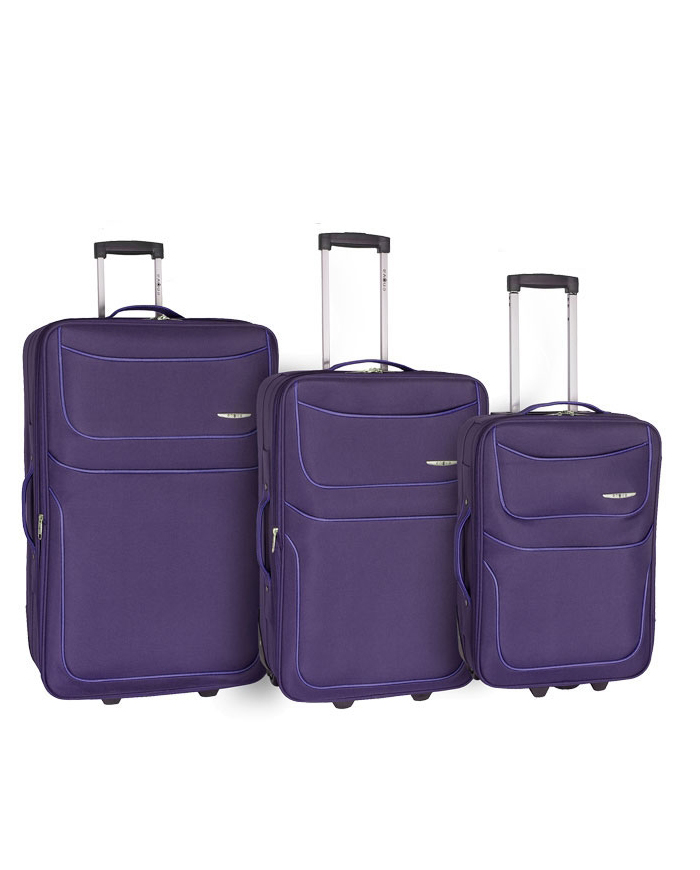 KOFER 3/1 SET BARCELONA PURPLE TROLLEY ENOVA