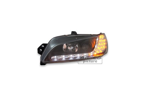 Far Peugeot 306 97-01 DRL izgled crni LED