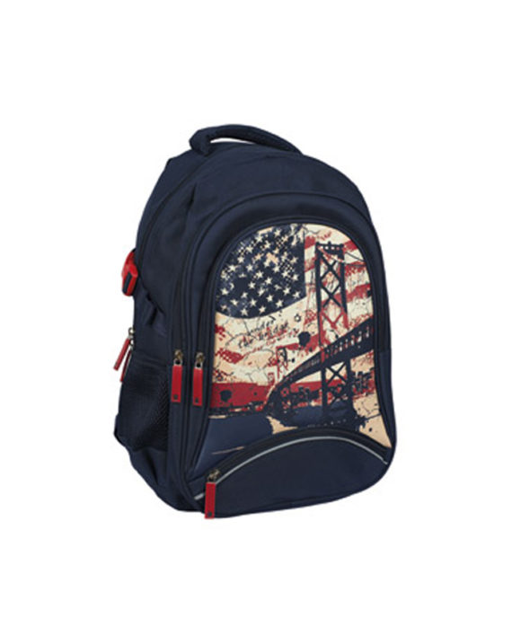 RANAC UNDER THE BRIDGE USA BACKPACK BLUE Astra