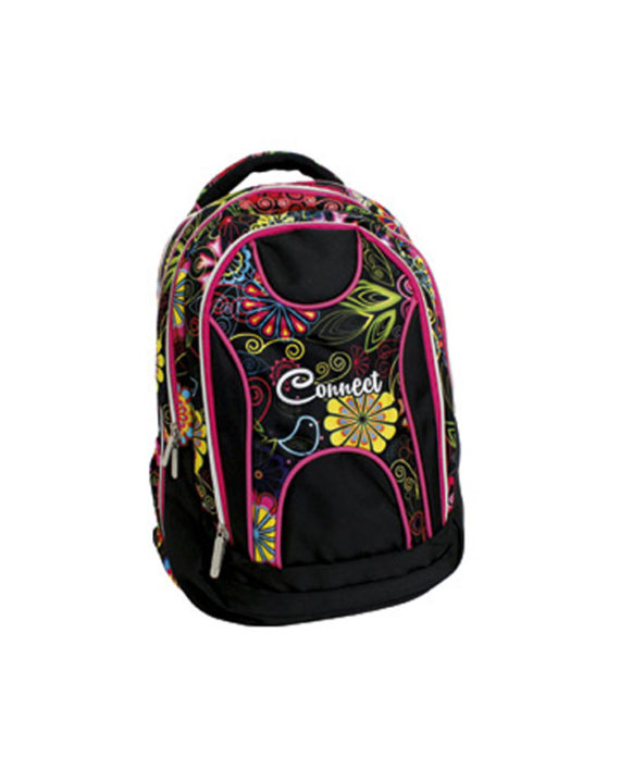 RANAC 2IN1 BACKPACK FLOWER BLACK Connect