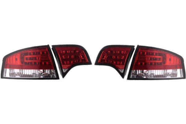Zadnje svetlo 1335914E - Audi A4 04-07, sedan, LED, set, crvena